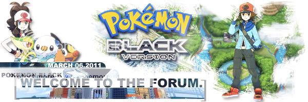 Pokemon Black Header/Footer Contest - Pokémon Black Version Forum ...